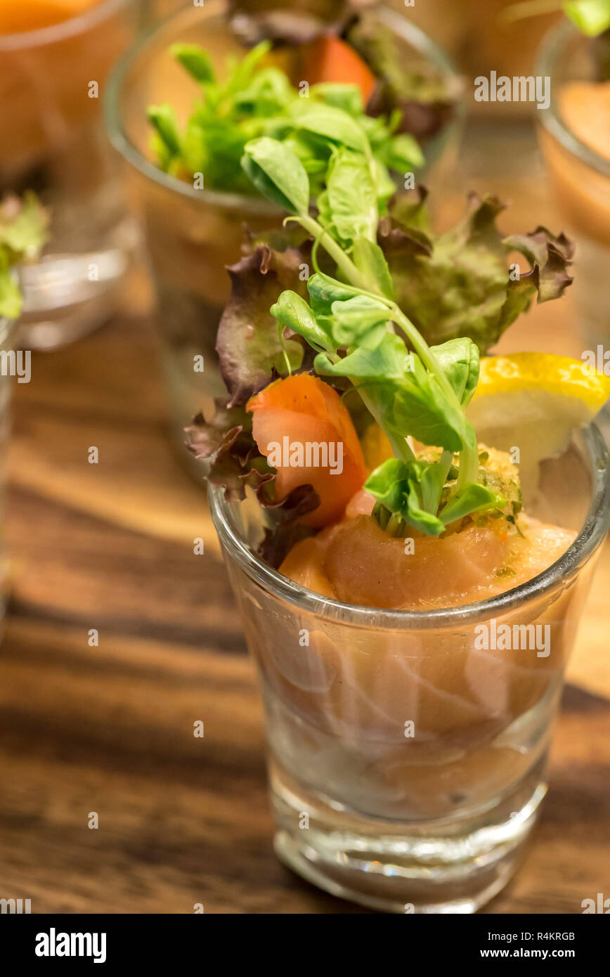 Spicy salmon cocktail hi-res stock photography and images - Alamy