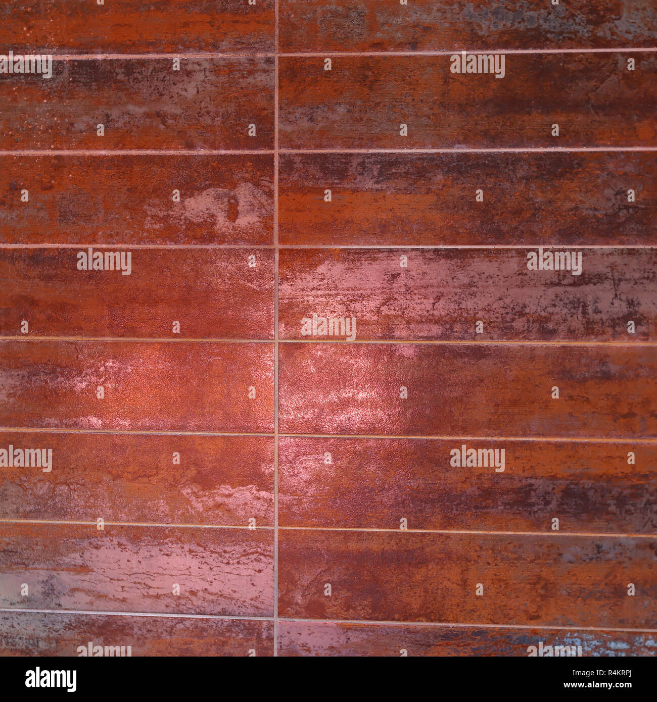 Rust Color Tiles Stock Photo - Alamy