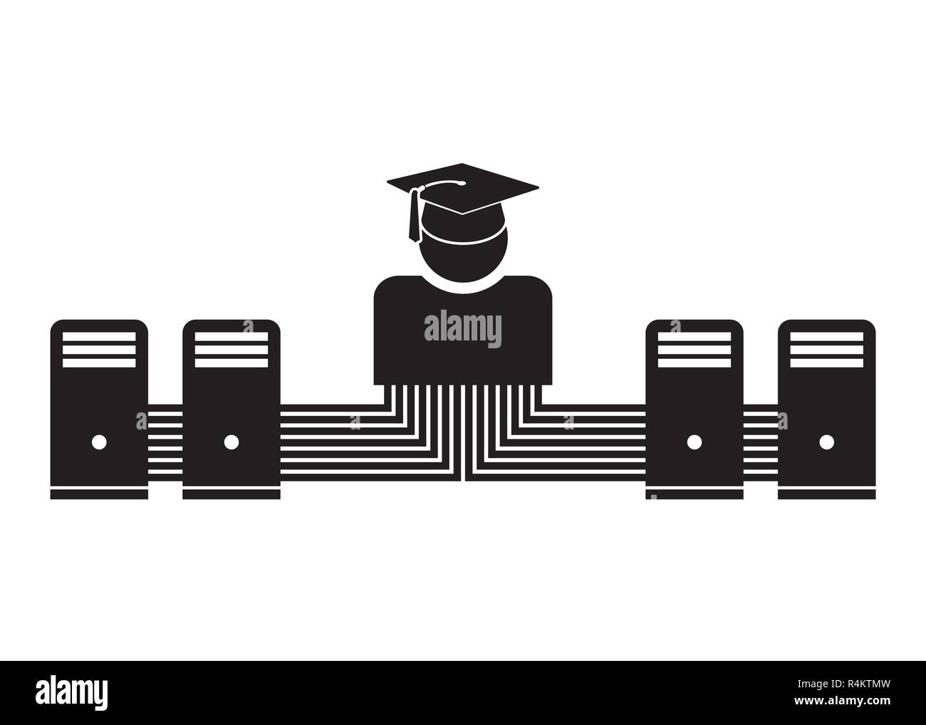 Computer network system data Stock Vector Images - Alamy