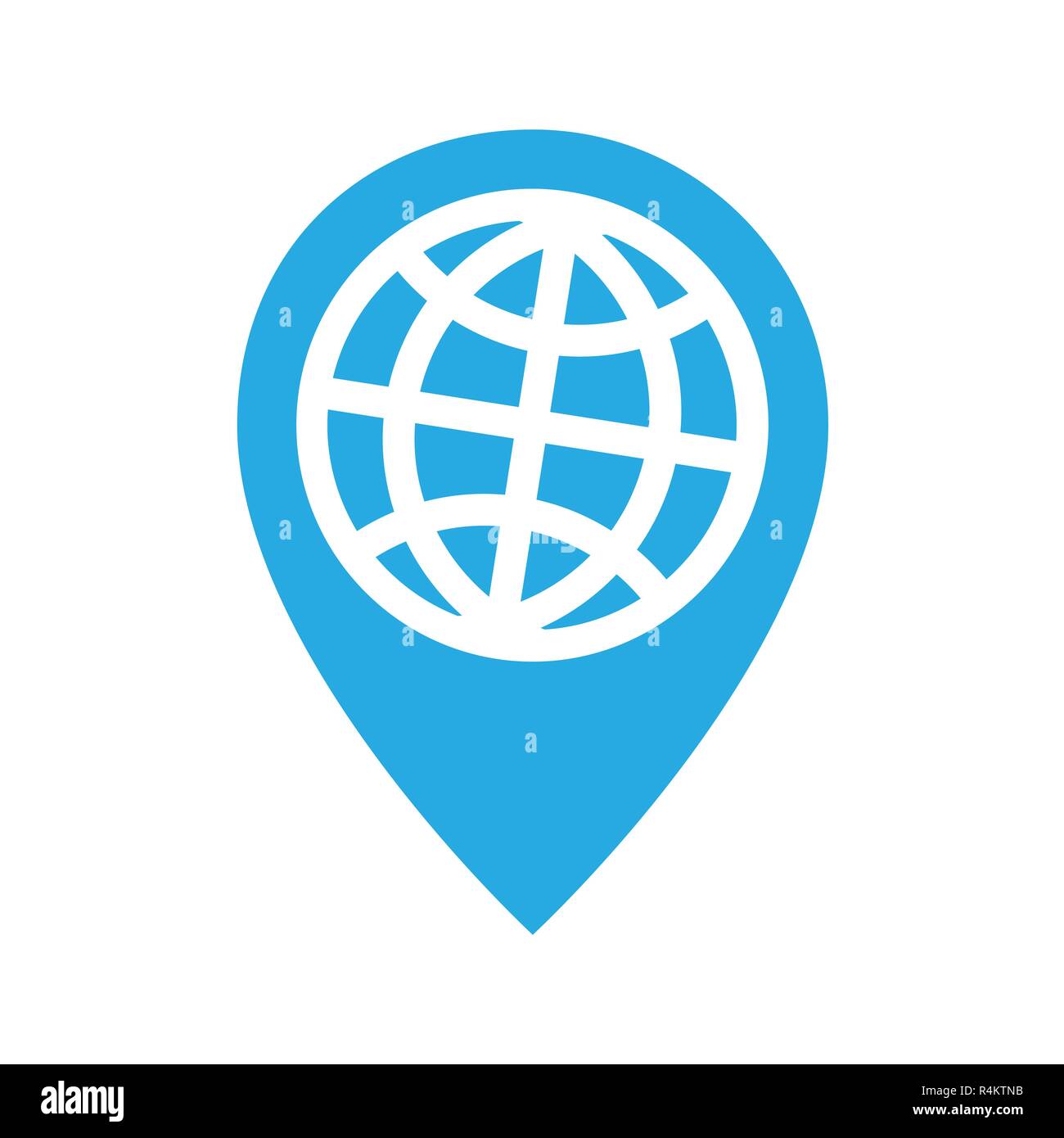 Location navigation icon simple Cut Out Stock Images & Pictures - Alamy