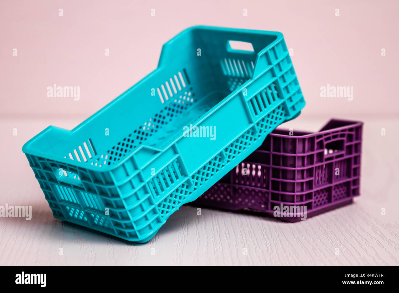 Set of Small Plastic Boxes Stock Photo - Alamy