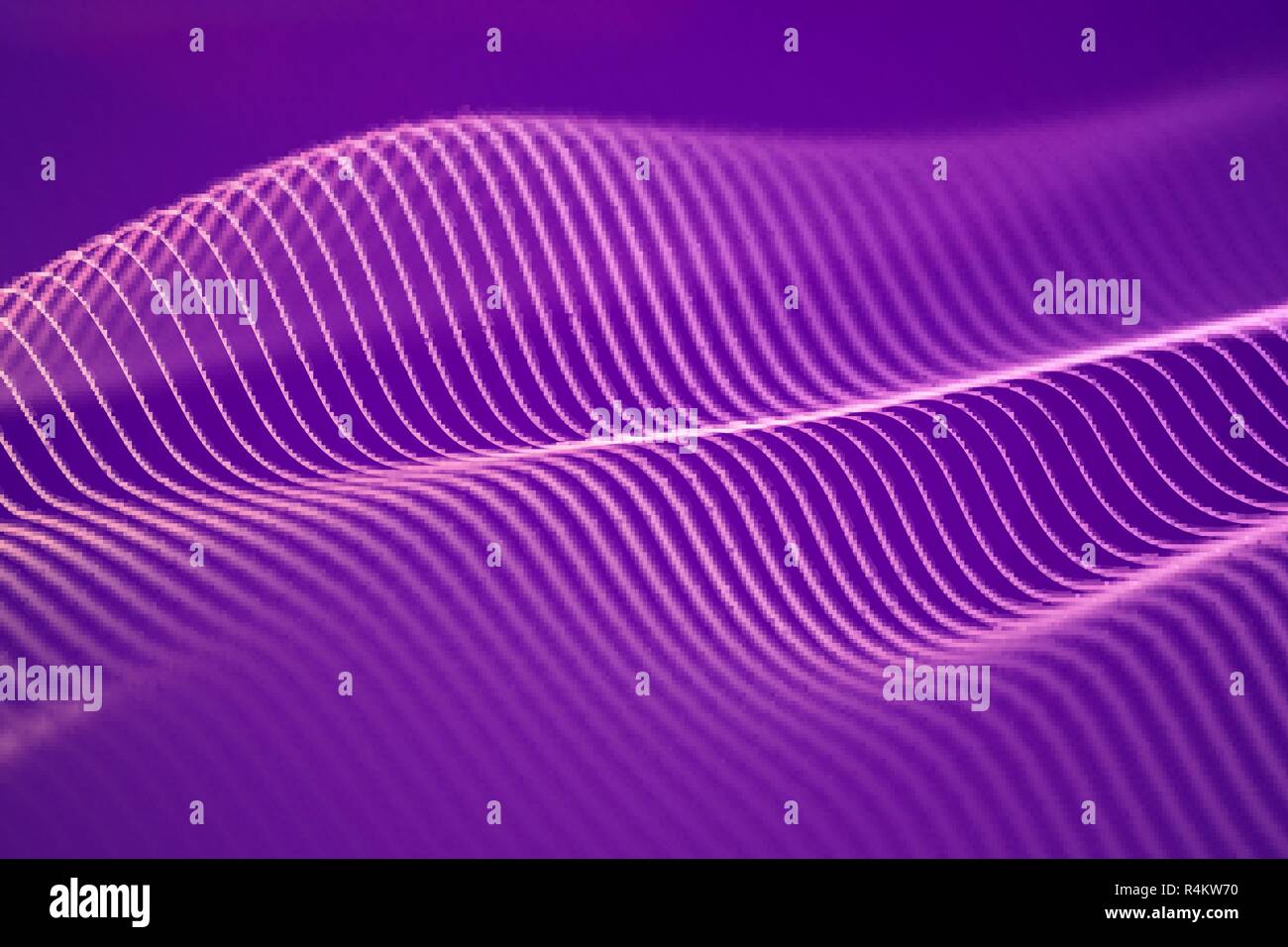 3D Sound waves. Big data abstract visualization Stock Vector Image ...