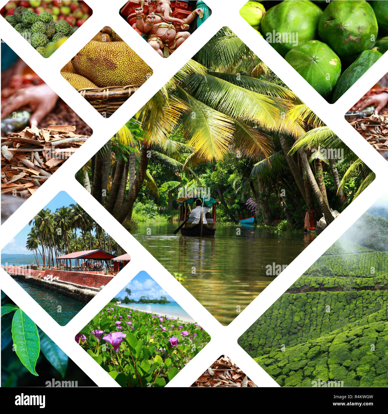 Collage of India images - travel background (my photos Stock Photo - Alamy