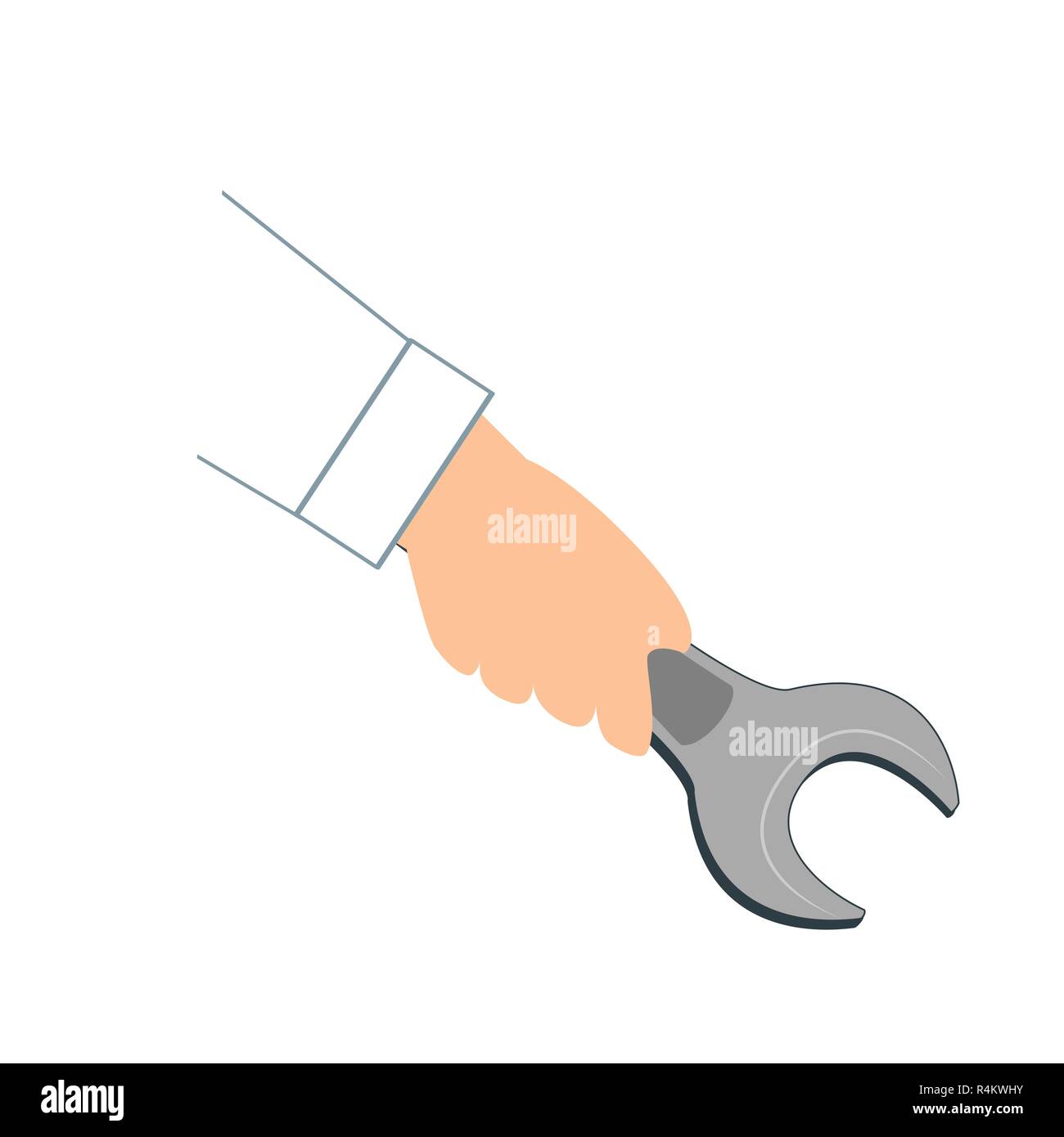 Work tool spanner on Stock Vector Images - Alamy