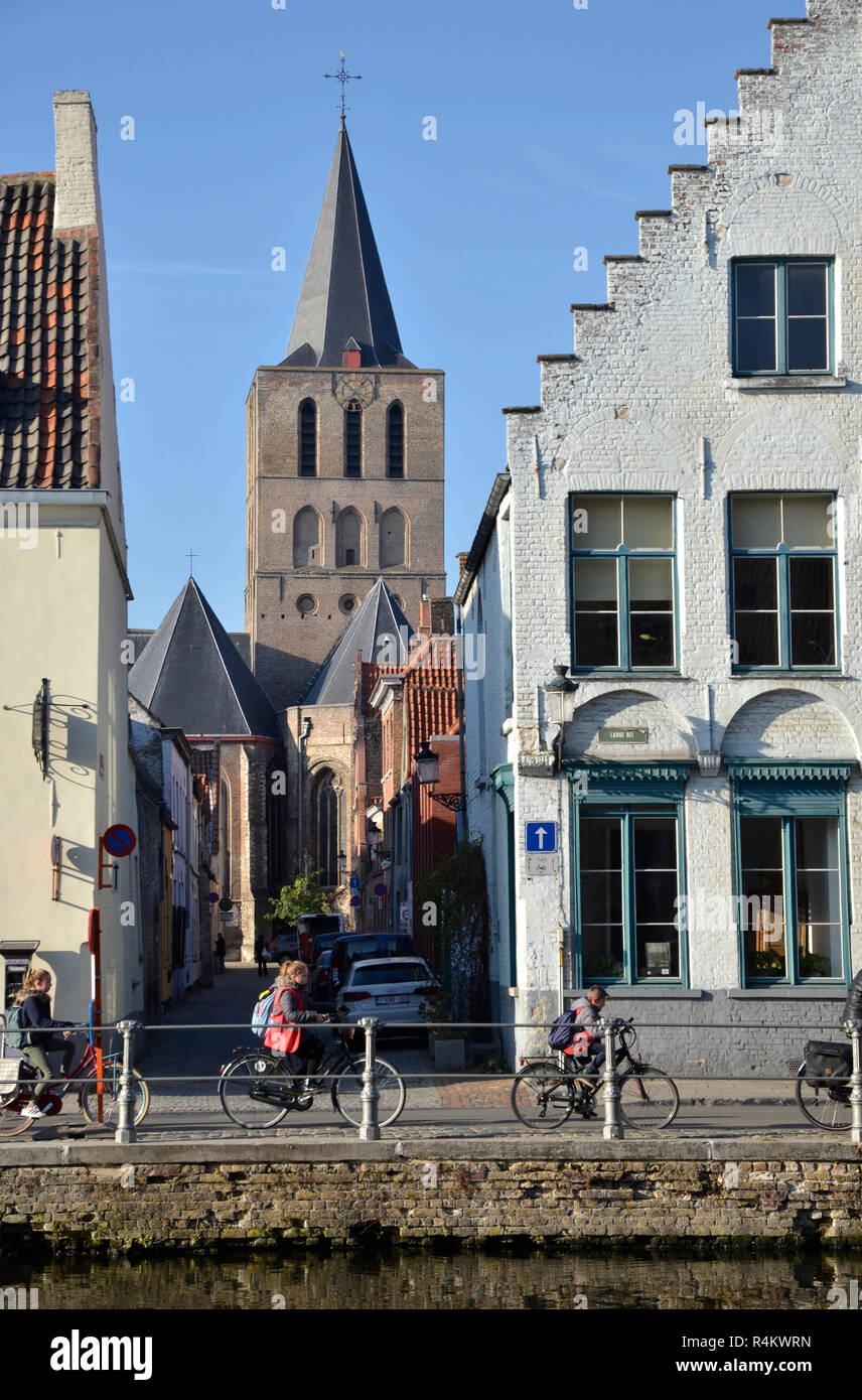 Flemish style buildings in Bruges, Belgium Stock Photo - Alamy
