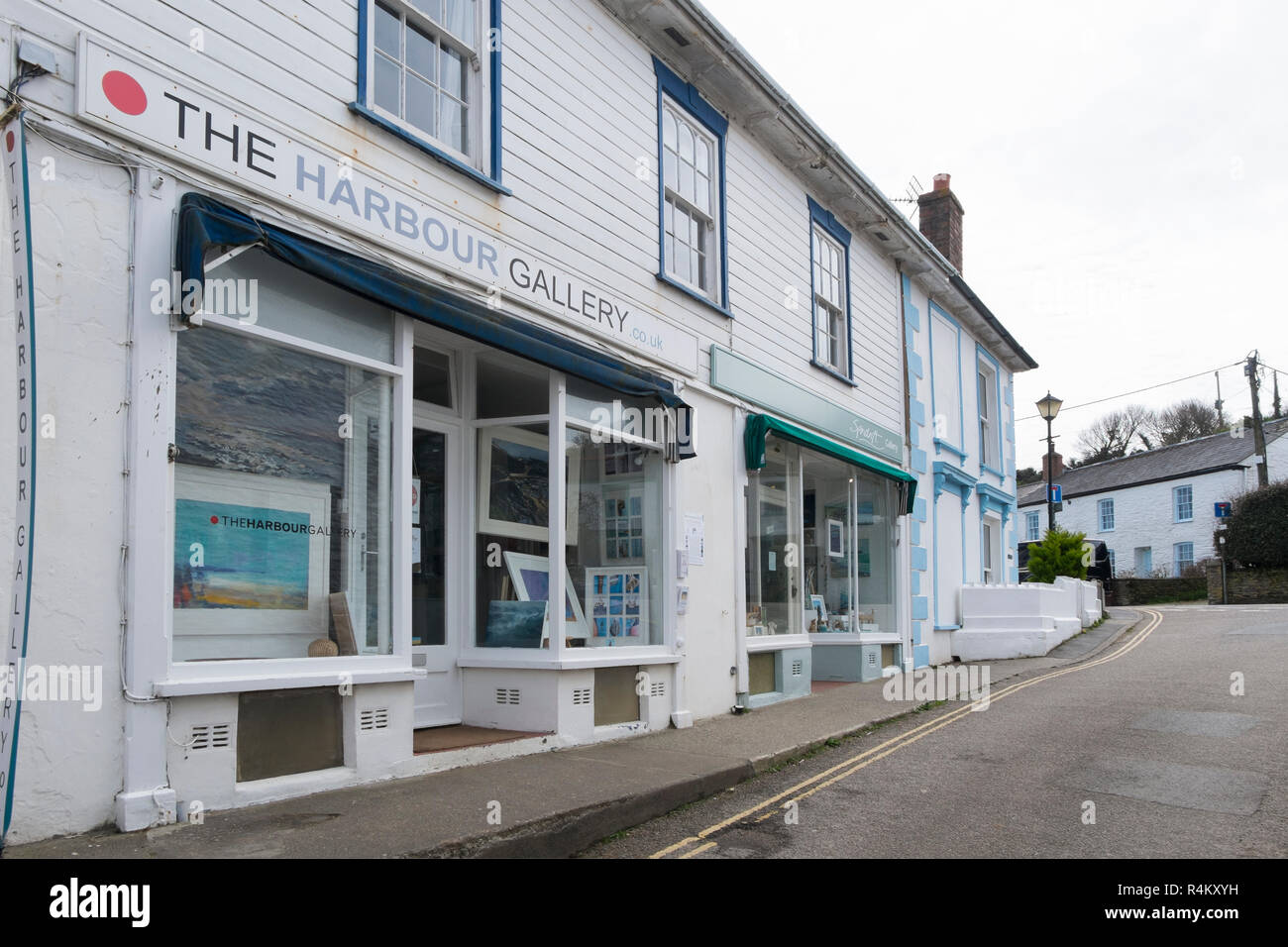 The Harbour Gallery and Spindrift art gallery on the quay at Portscatho ...