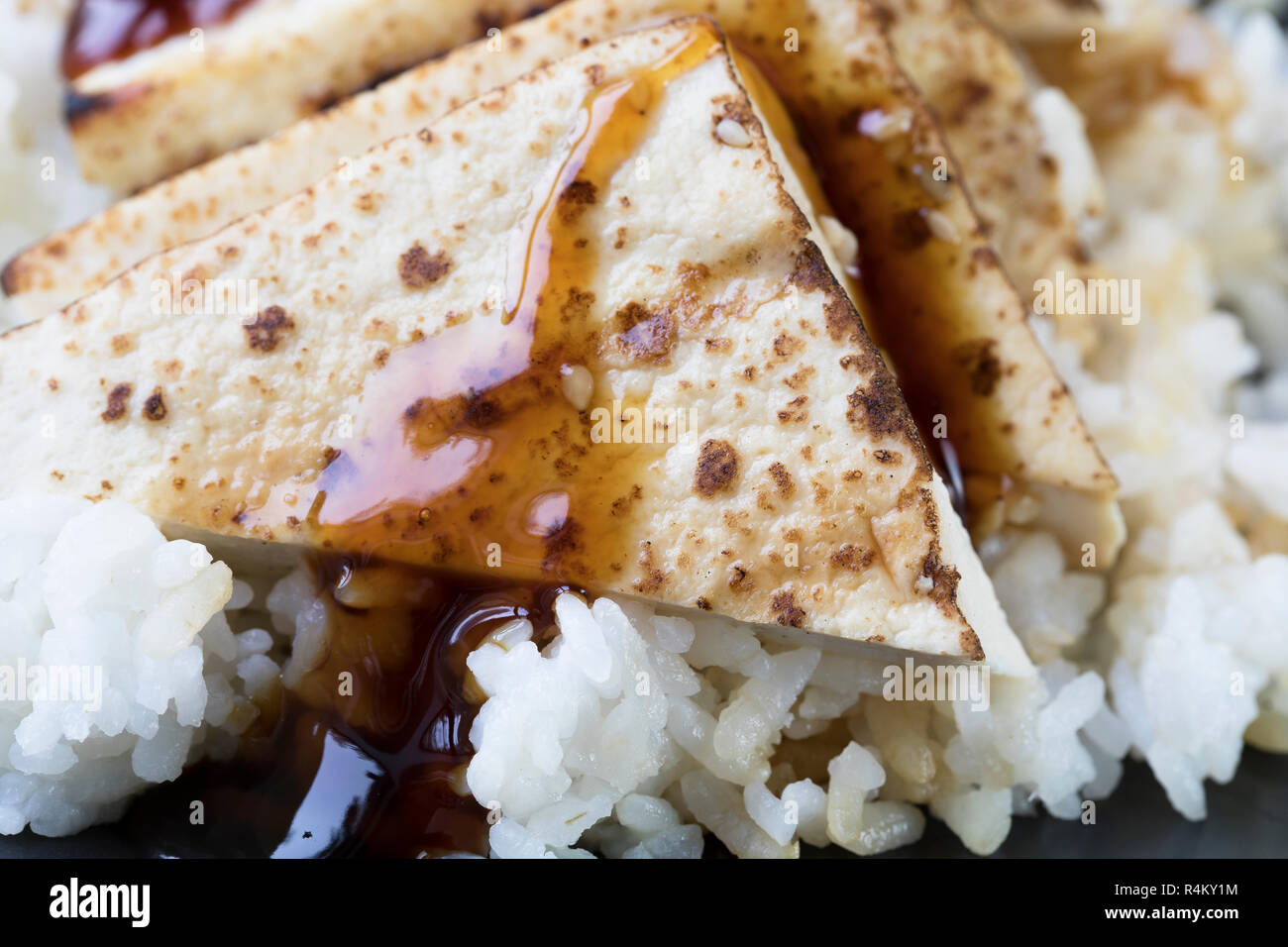 Grilled Tofu Close Up Stock Photo - Alamy