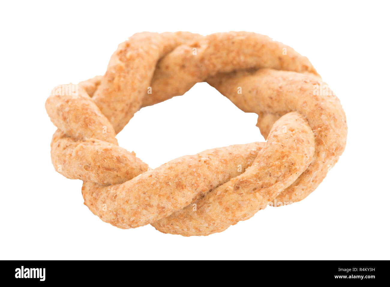 Tasty round olive cracker on white background Stock Photo - Alamy