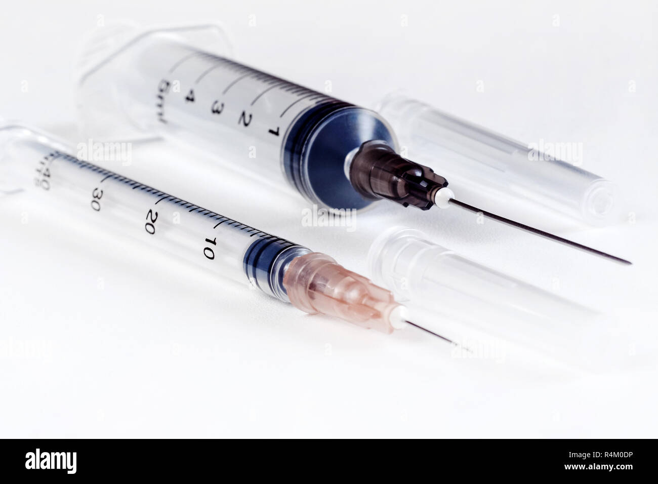 Disposable syringe. Plastic insulin syringe. The insulin syringe with ...