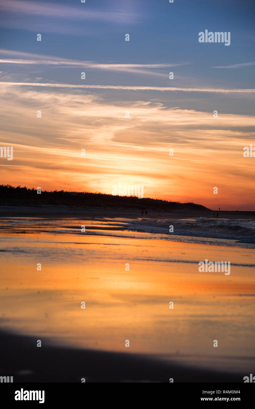 Baltic Sea sunset Stock Photo - Alamy