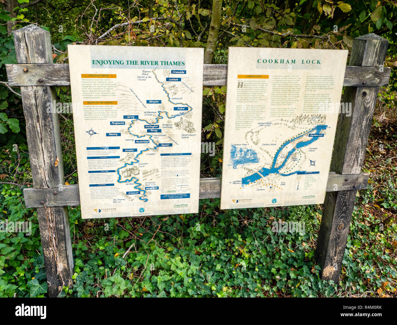 Berkshire river map hi-res stock photography and images - Alamy