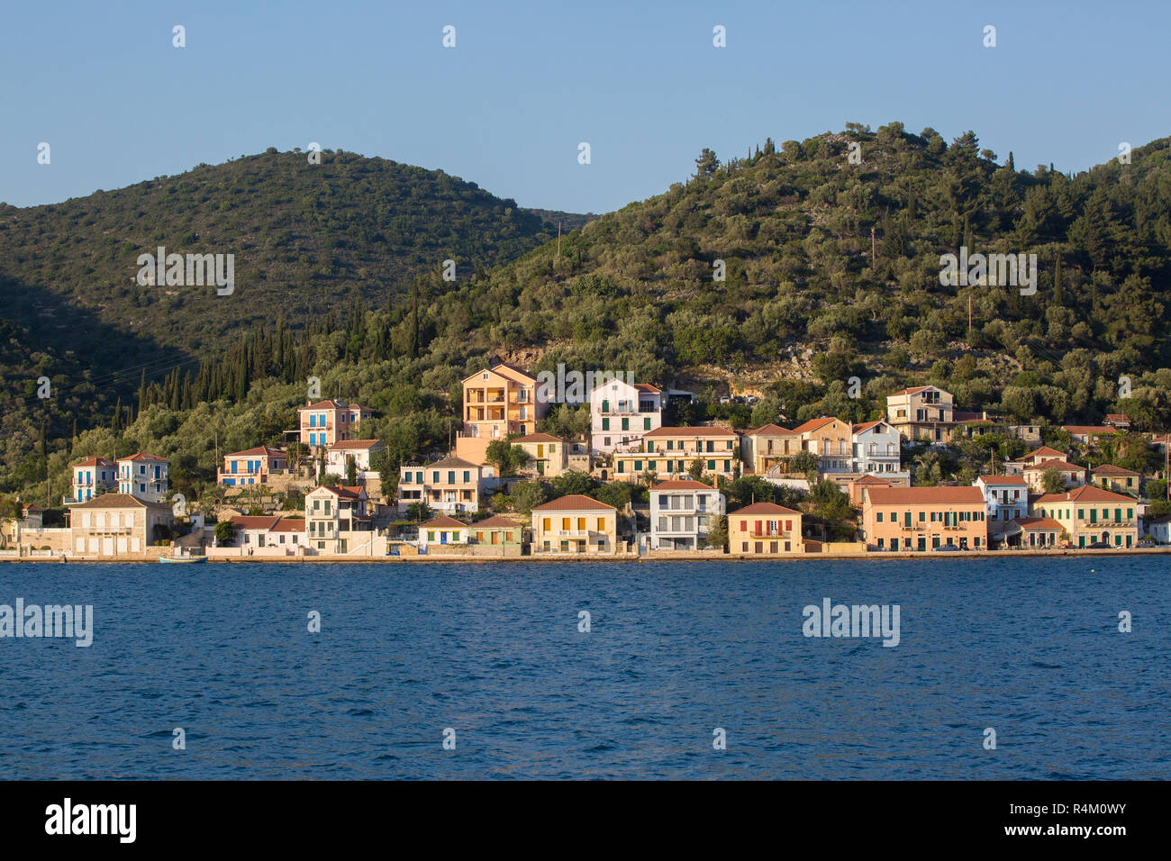 Vathy town in Ithaka Stock Photo - Alamy