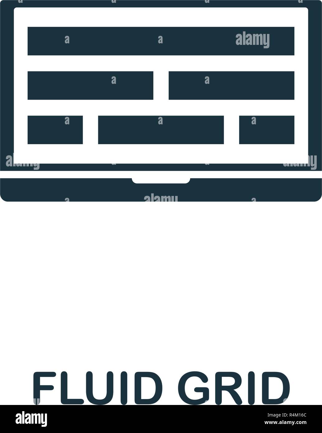 Fluid Grid icon. Premium style design from design ui and ux collection ...