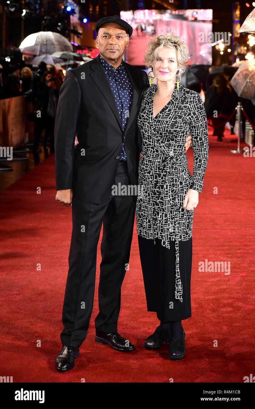 Colin Salmon (left) and Fiona Hawthorne attending the Mortal Engines ...