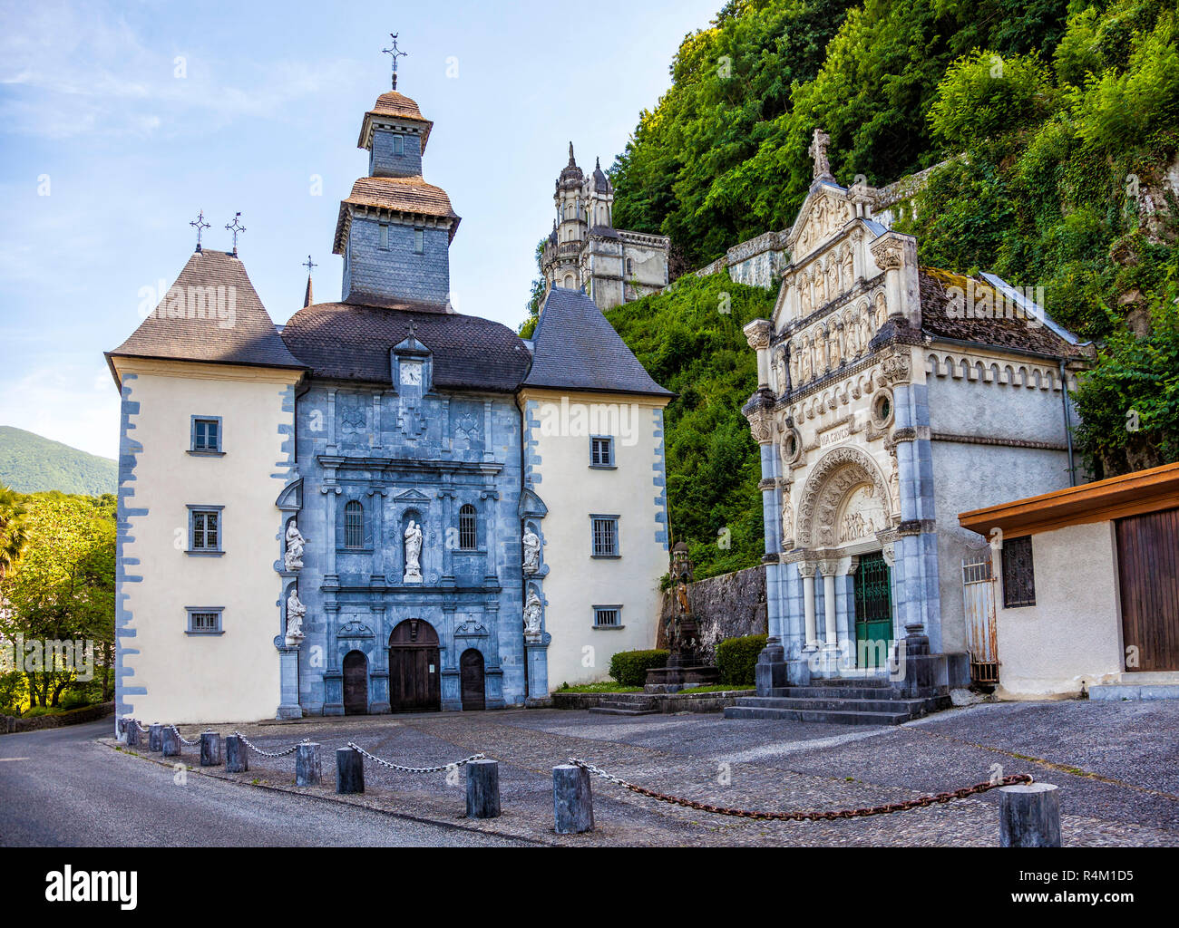 The sanctuary of Betharram in the French medieval town Lestelle ...