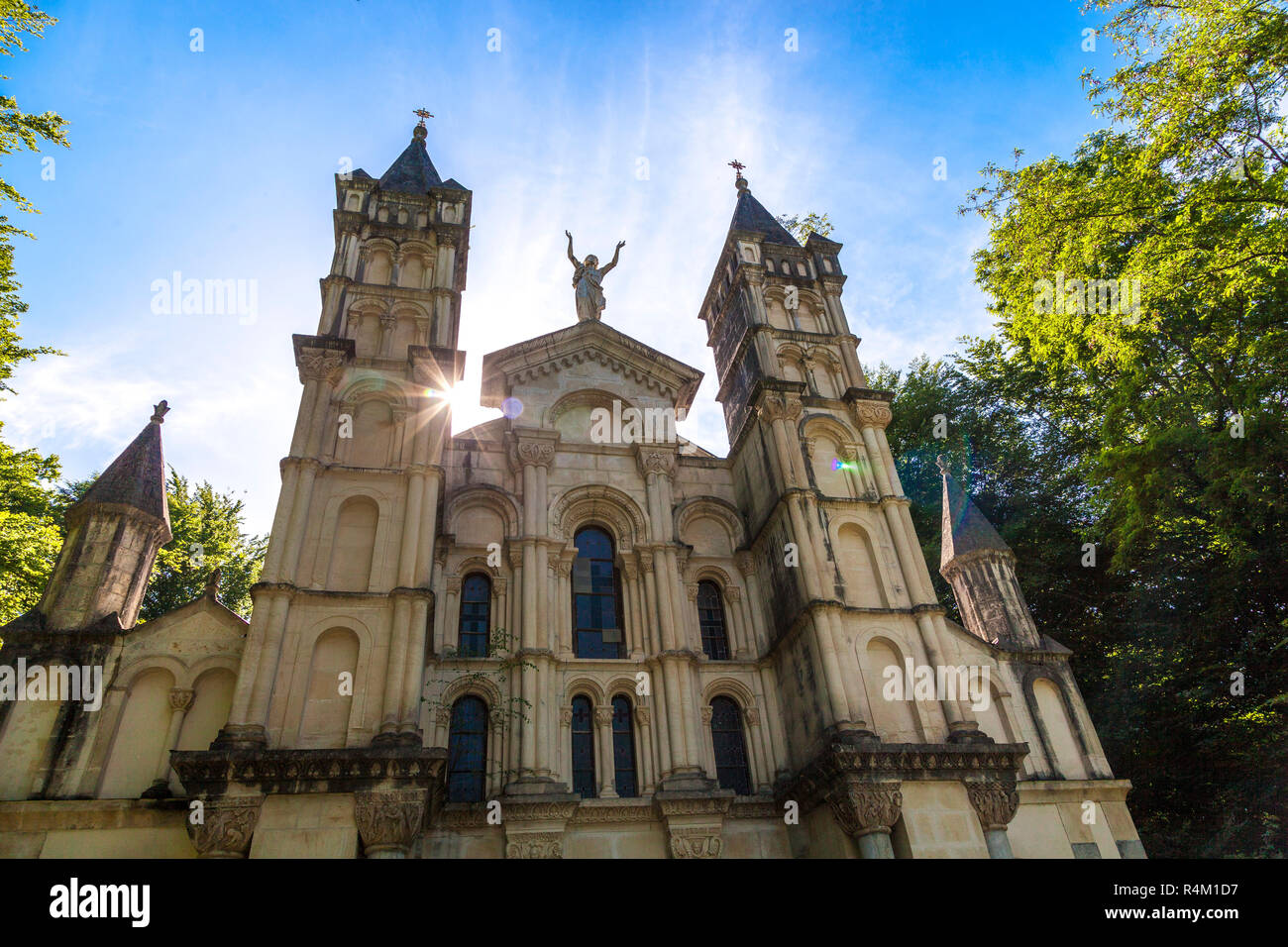 The sanctuary of Betharram in the French medieval town Lestelle ...