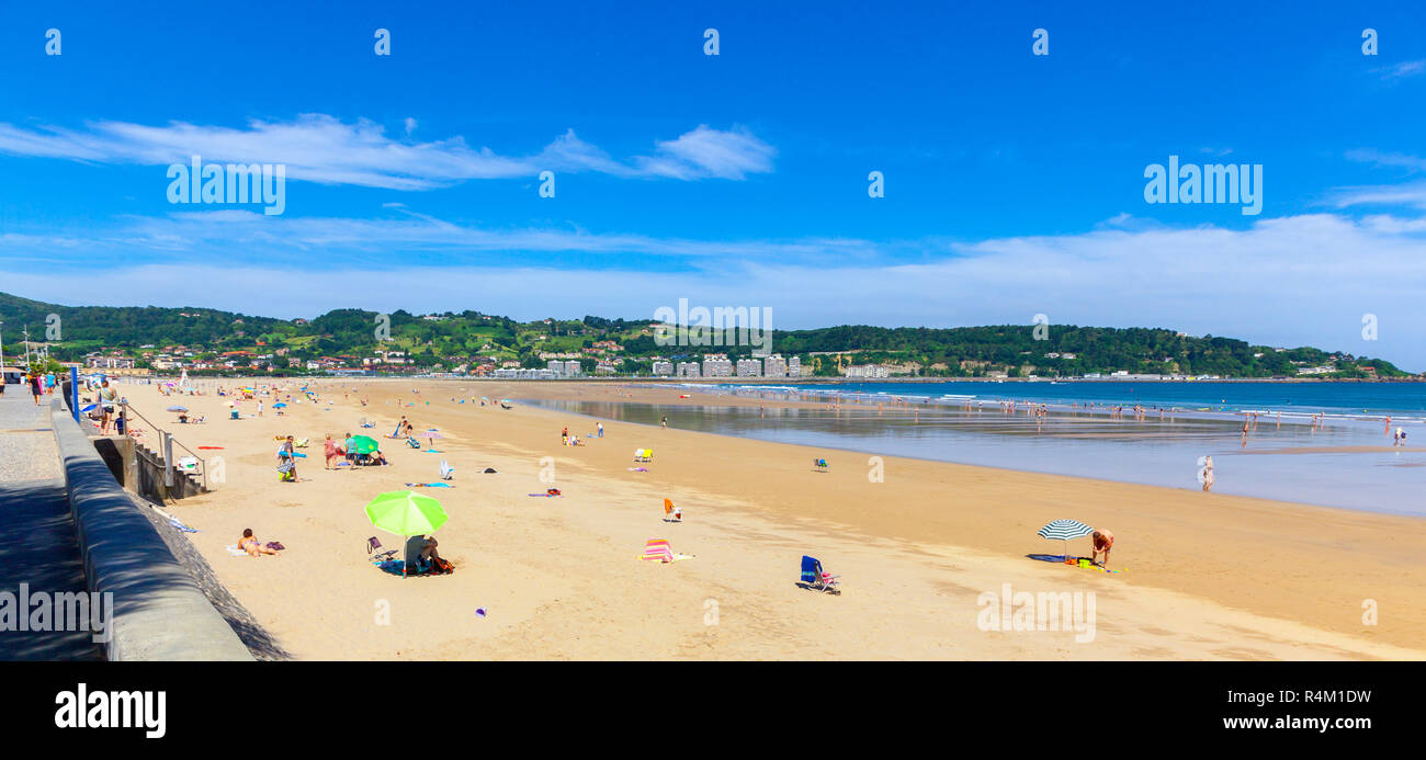 Beach Hendaye Basque Country France High Resolution Stock Photography ...