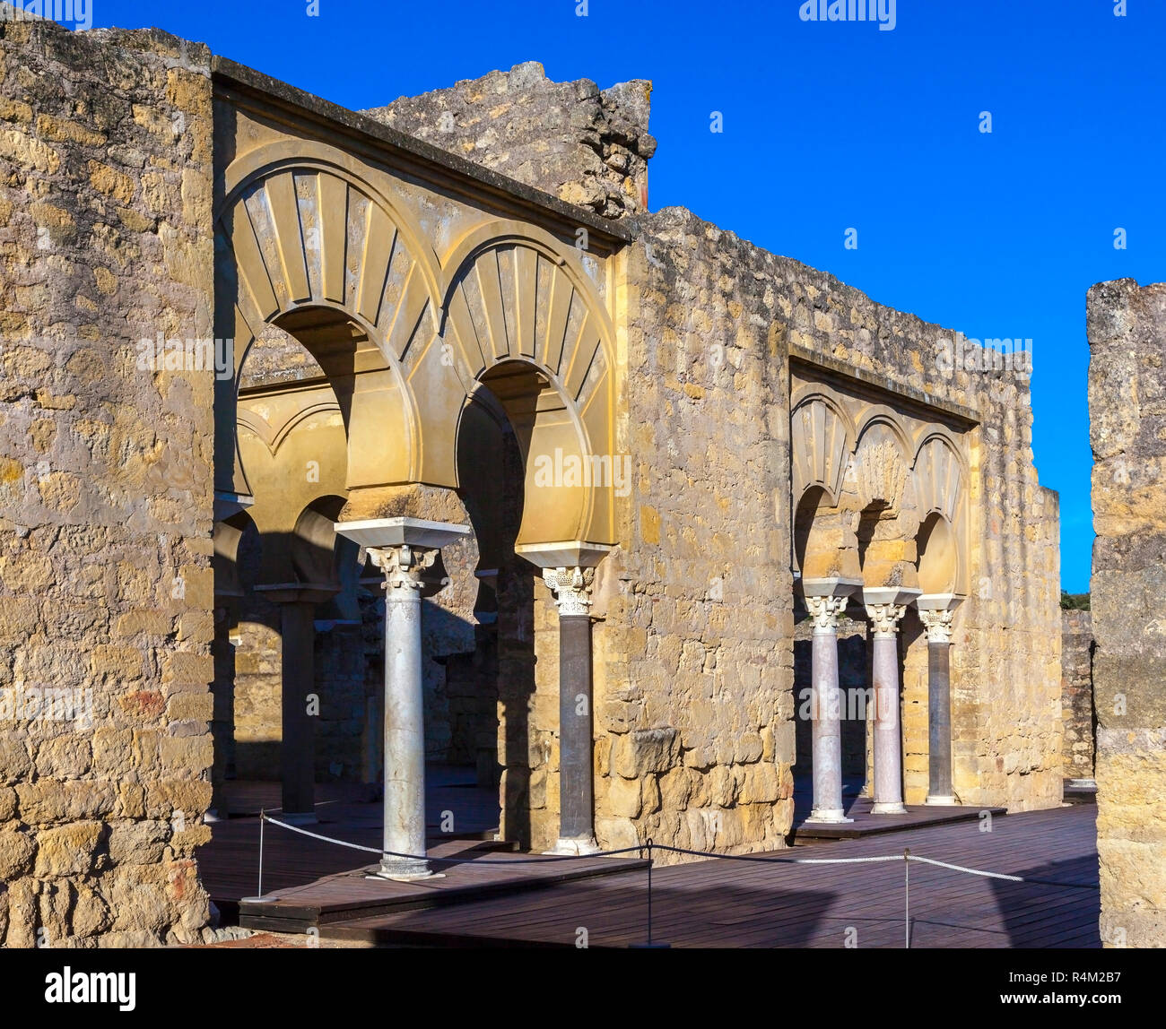 The ruins of Medina Azahara, a fortified Arab Muslim medieval palace ...