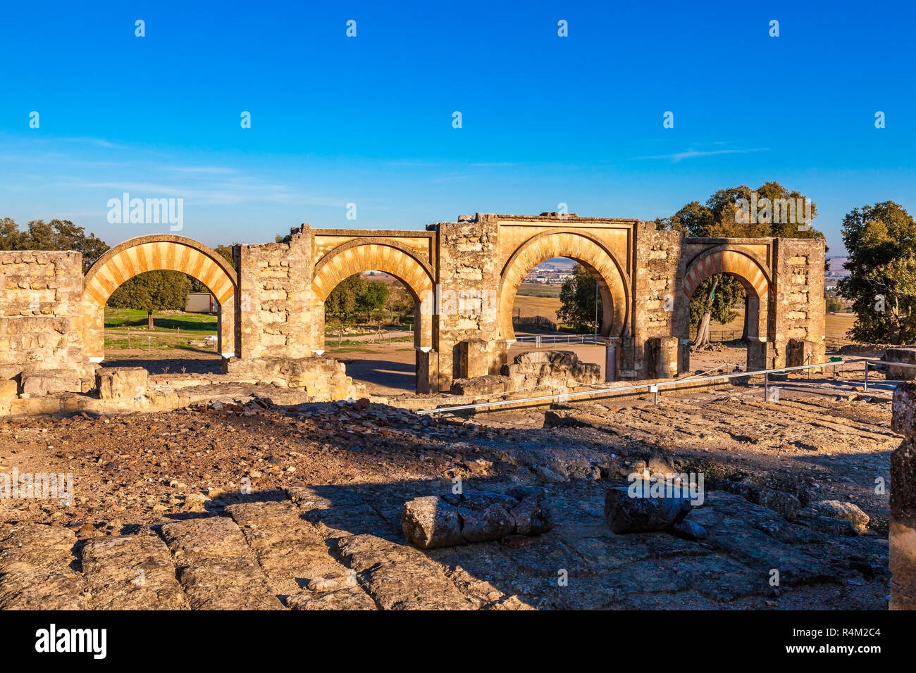 The ruins of Medina Azahara, a fortified Arab Muslim medieval palace ...