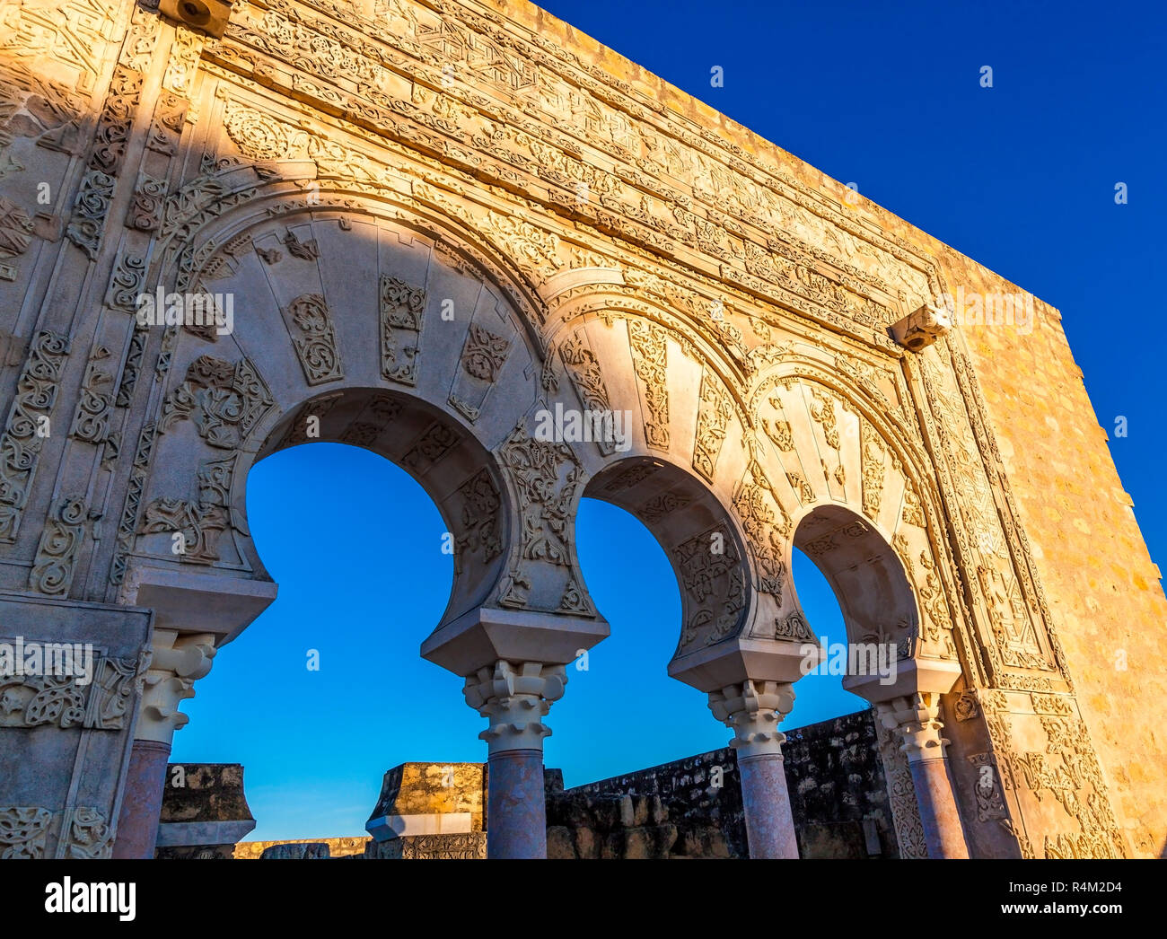 The ruins of Medina Azahara, a fortified Arab Muslim medieval palace ...