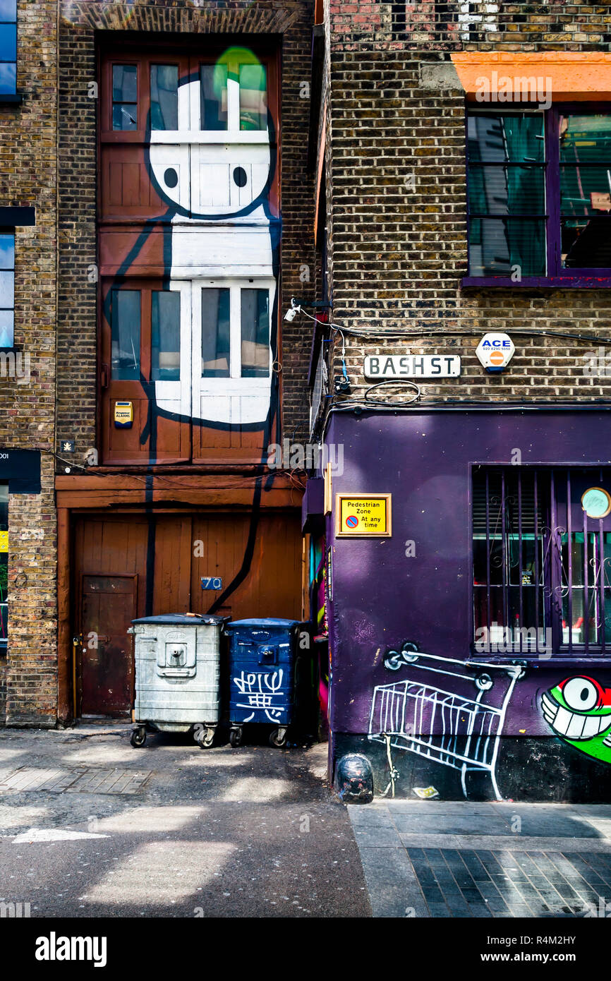 Stick Figure by the British Graffiti Artist Stik. Street Art in Bash ...