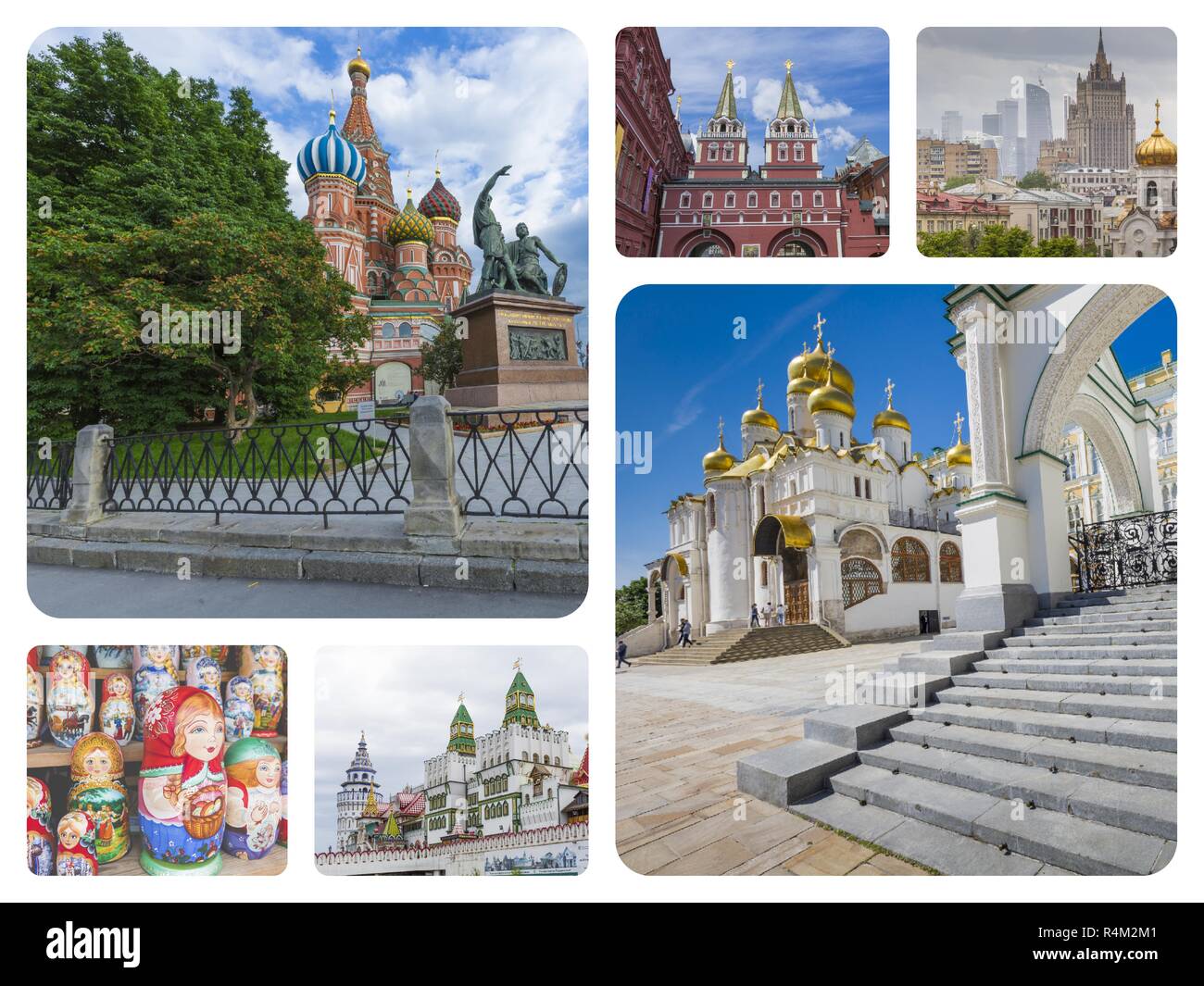 Collage of Moscow (Russia) images - travel background (my photos Stock ...
