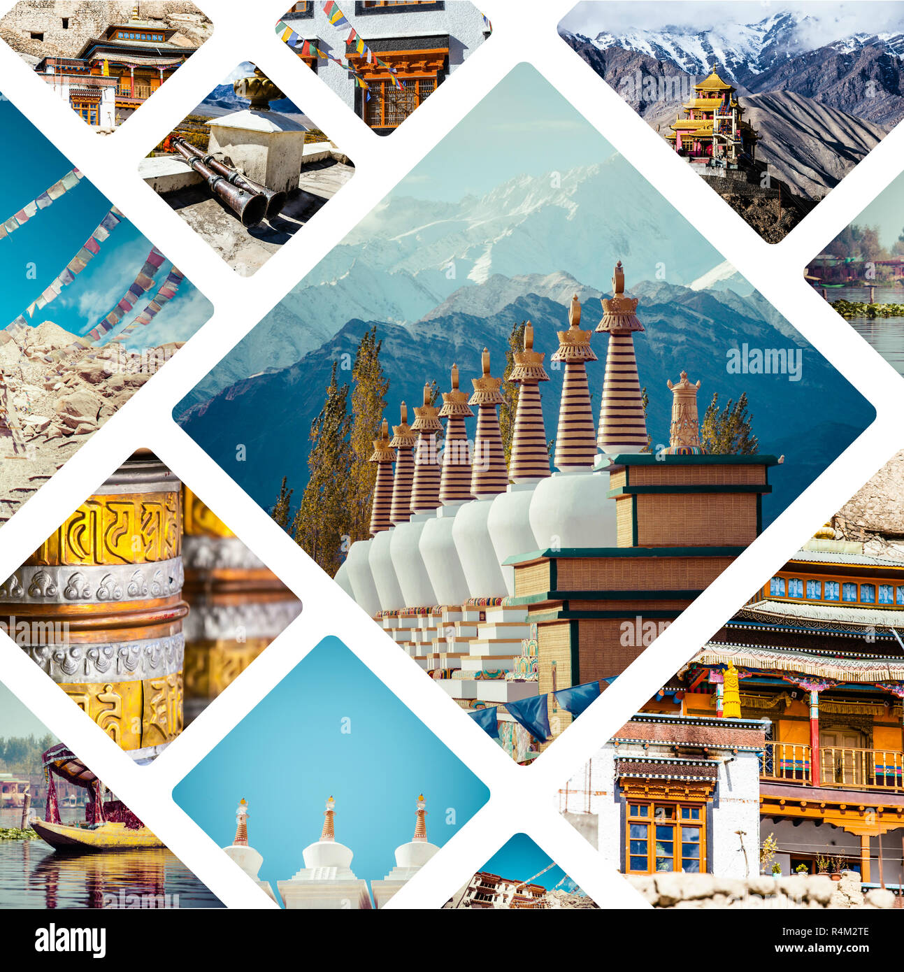 Collage of India images - travel background (my photos Stock Photo - Alamy