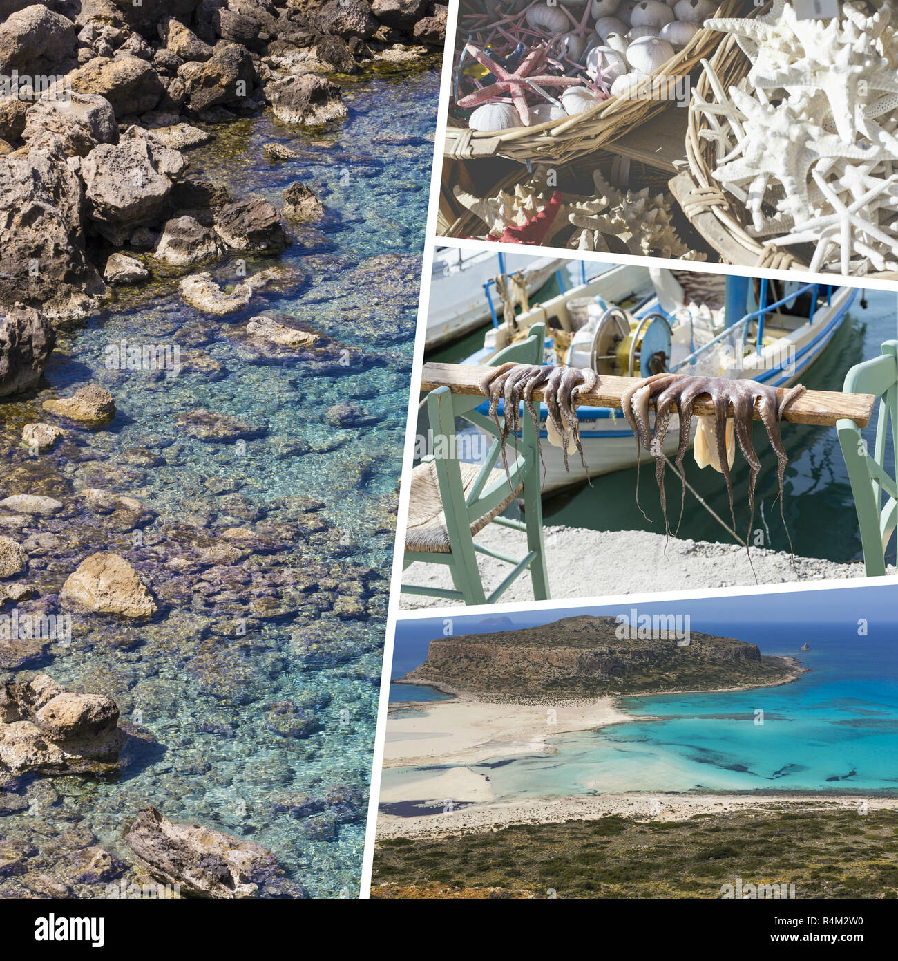Collage of Crete (Greece) images - travel background (my photos Stock ...