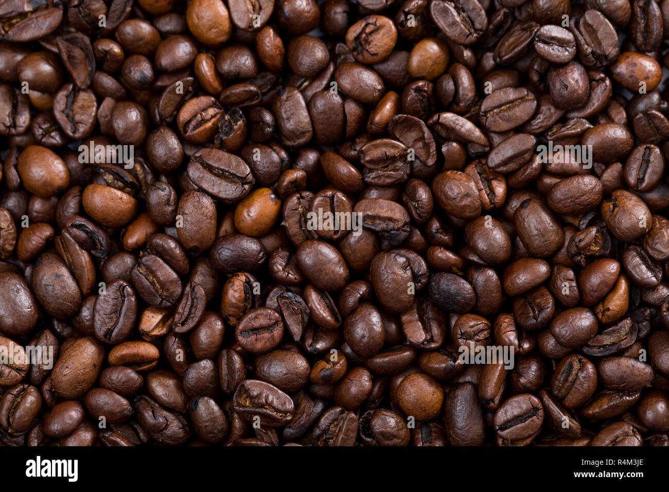 Roasted Coffee bean texture Stock Photo - Alamy