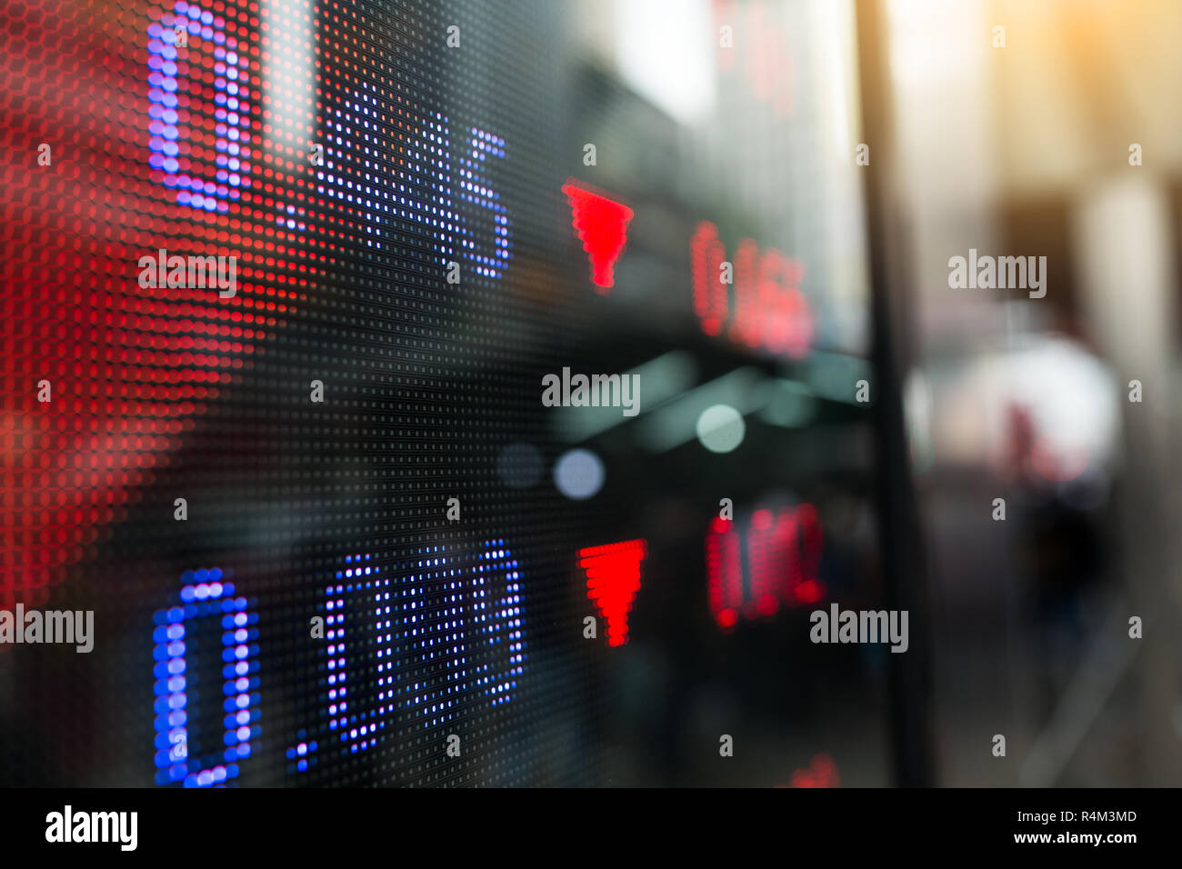 Stock market prices screen Stock Photo - Alamy