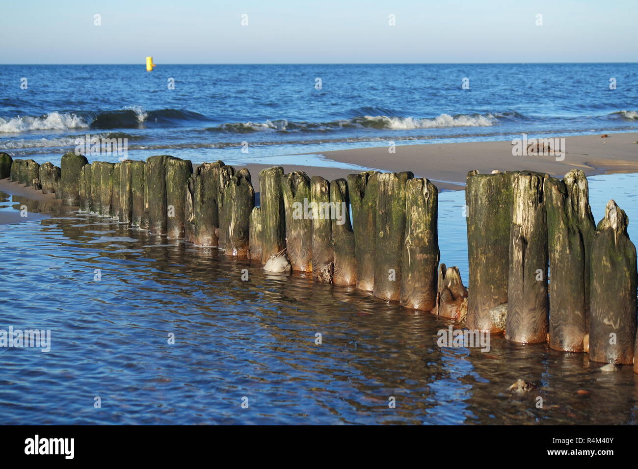 old wave breakers on the baltic sea Stock Photo - Alamy