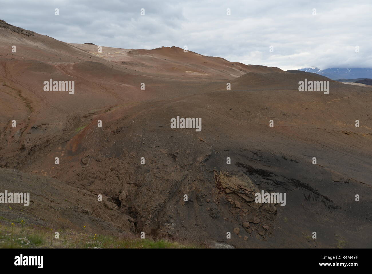 landscape at krafla on iceland Stock Photo - Alamy