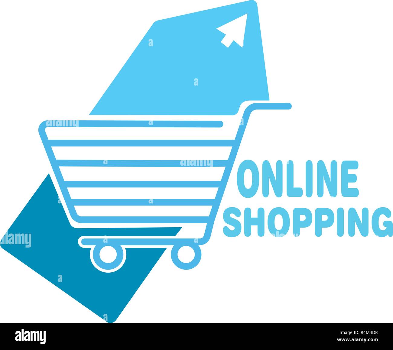 Shopping credit card online Stock Vector Images - Alamy