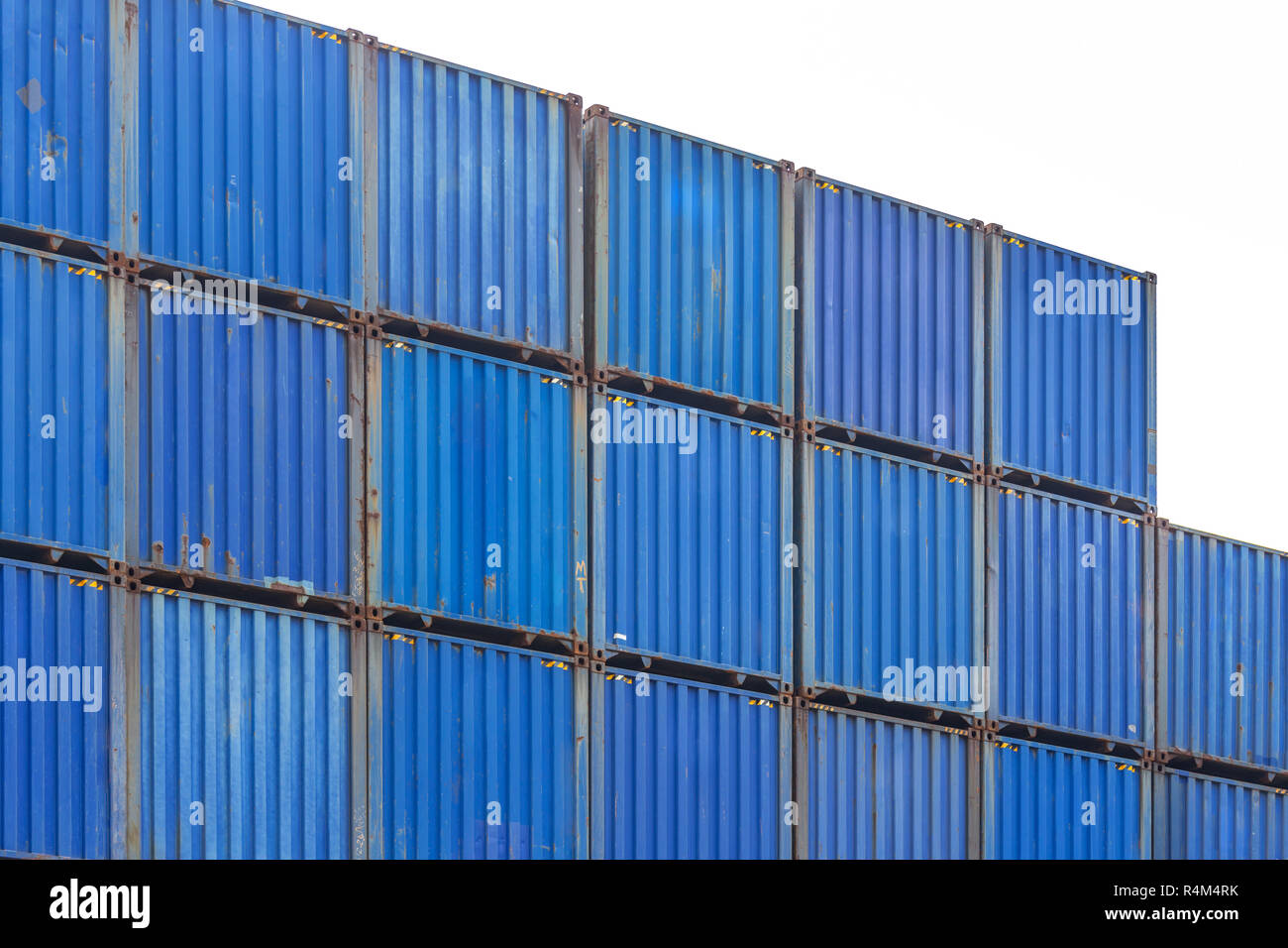 Cargo Containers Stack Stock Photo - Alamy