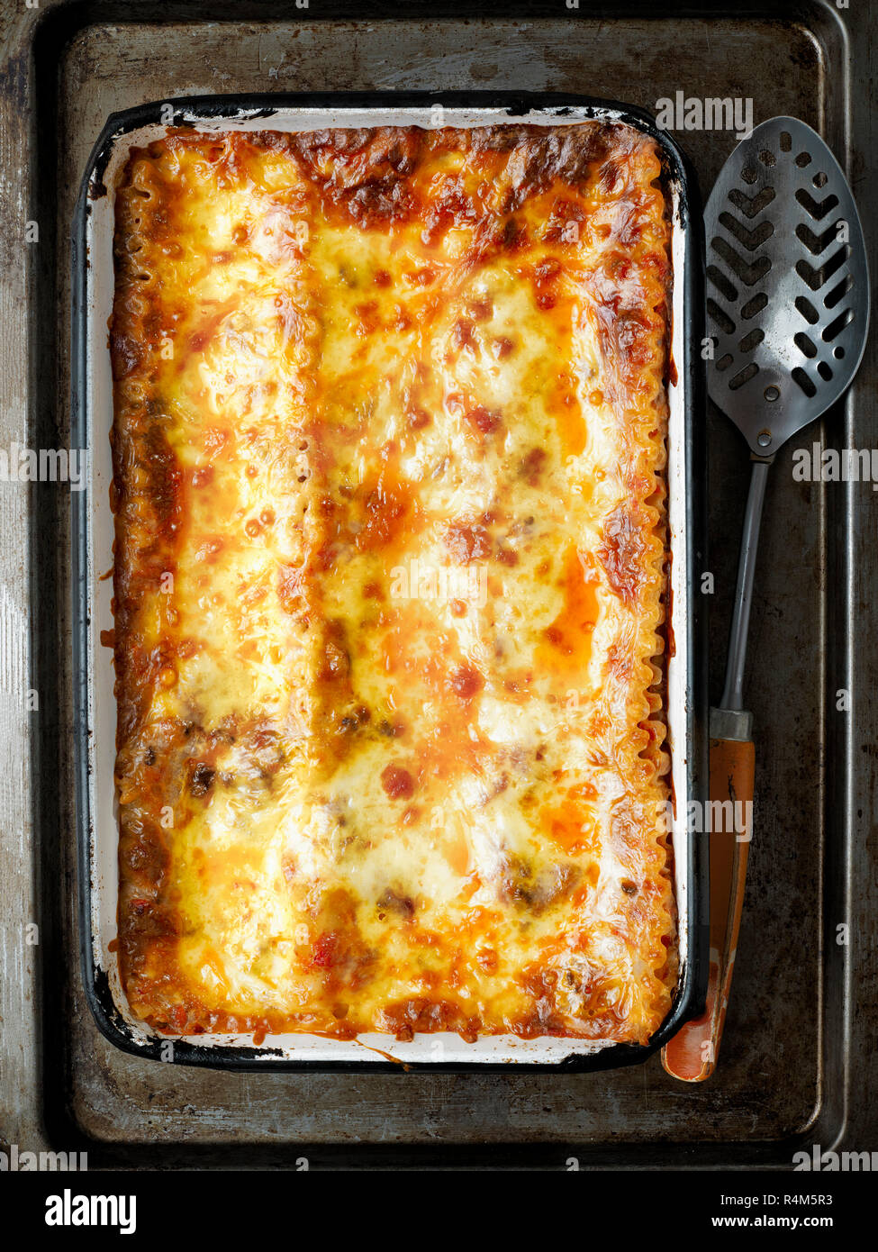rustic italian lasagna Stock Photo - Alamy