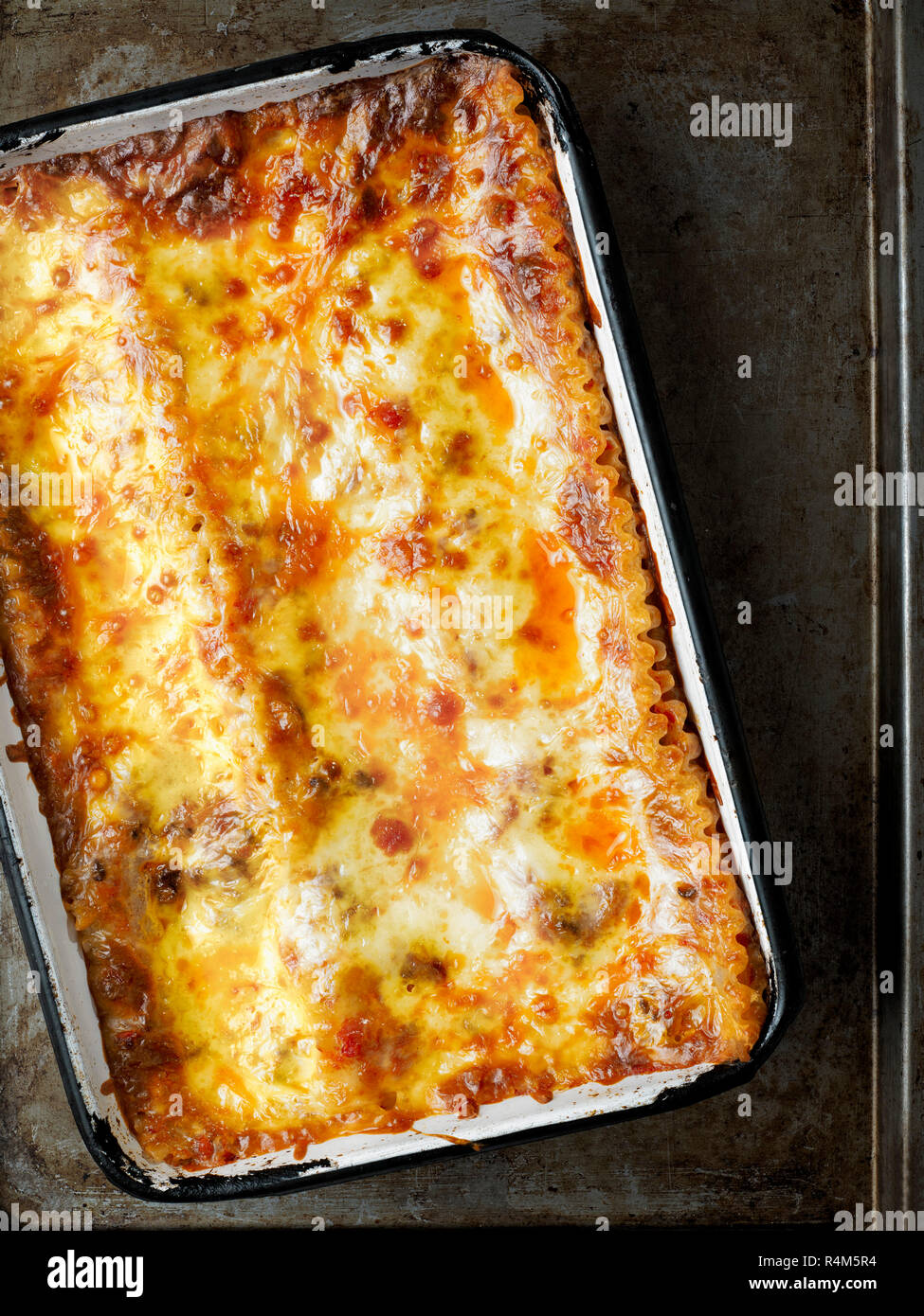 rustic italian lasagna Stock Photo - Alamy