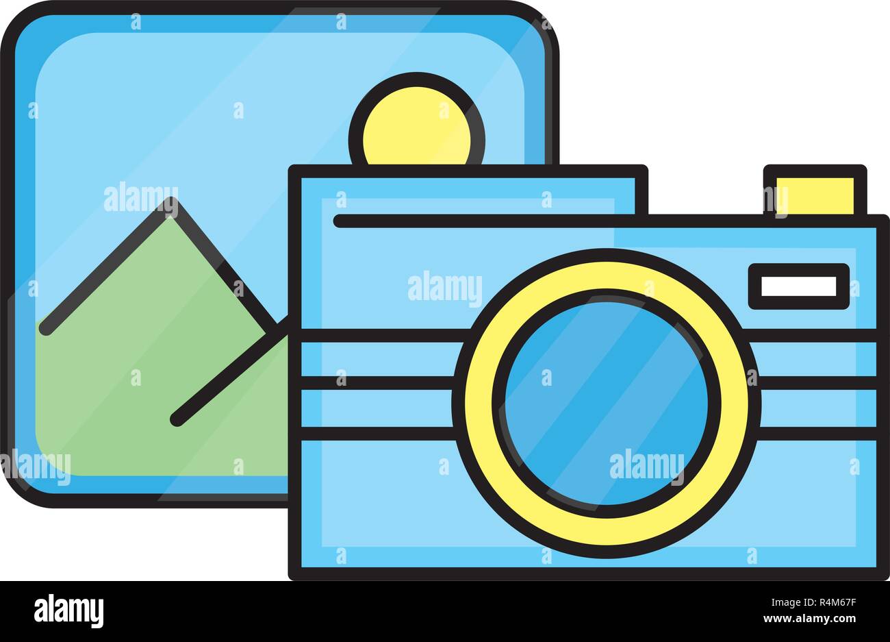 technology image with camera cartoon vector illustration graphic design ...