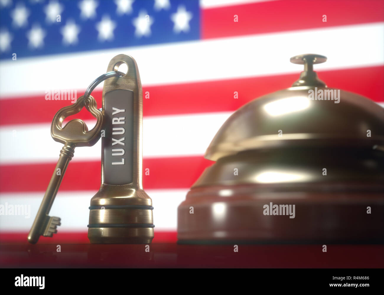 USA Luxury Hotel Vintage Bell Service Stock Photo - Alamy