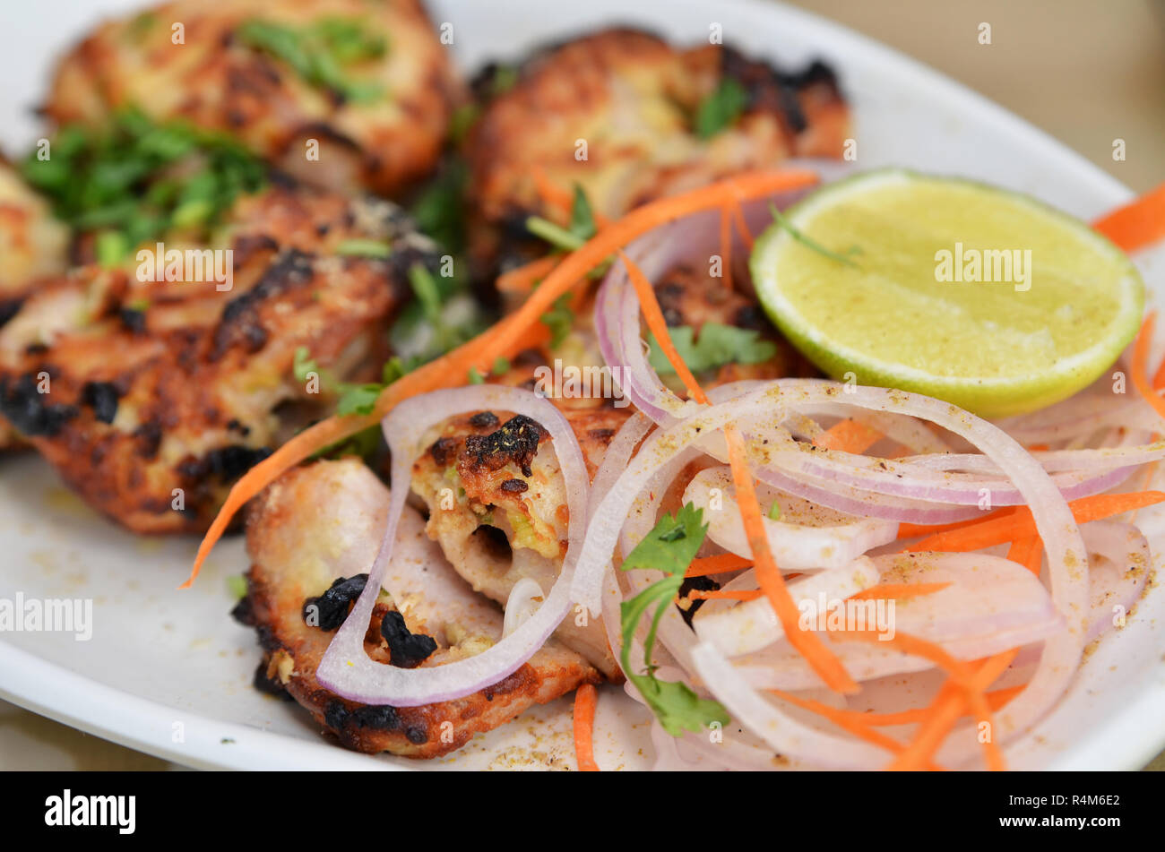 Chicken Malai Tikka Stock Photo - Alamy