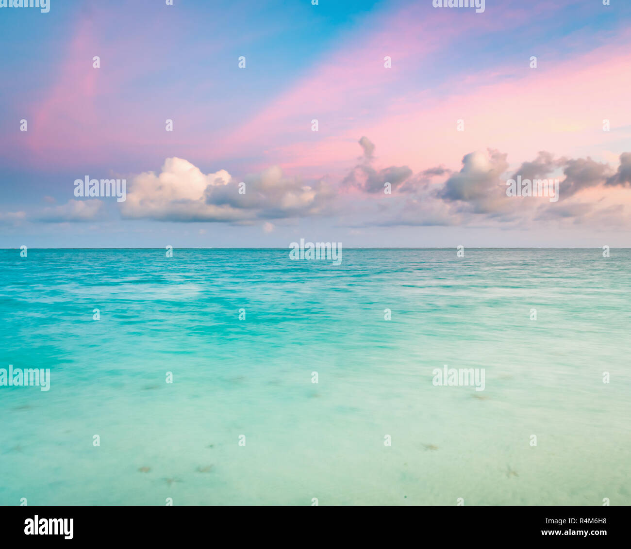 Pointe d'Esny beach at sunset, Mauritius Stock Photo - Alamy