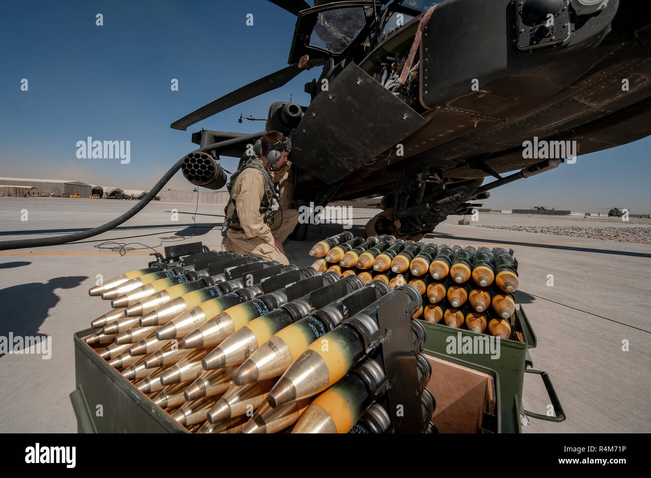 Bastion, Helmand/Afghanistan -Circa 2010 : AH 64 Longbow Apache attack ...