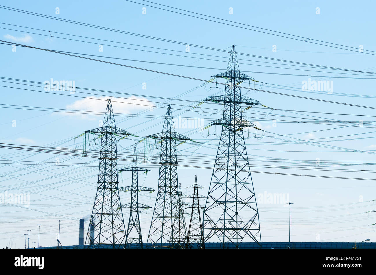 Electric current transmission line.Designed for power transmission.It ...