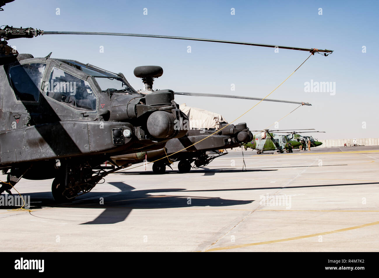 Bastion, Helmand/Afghanistan -Circa 2010 : AH 64 Longbow Apache attack ...