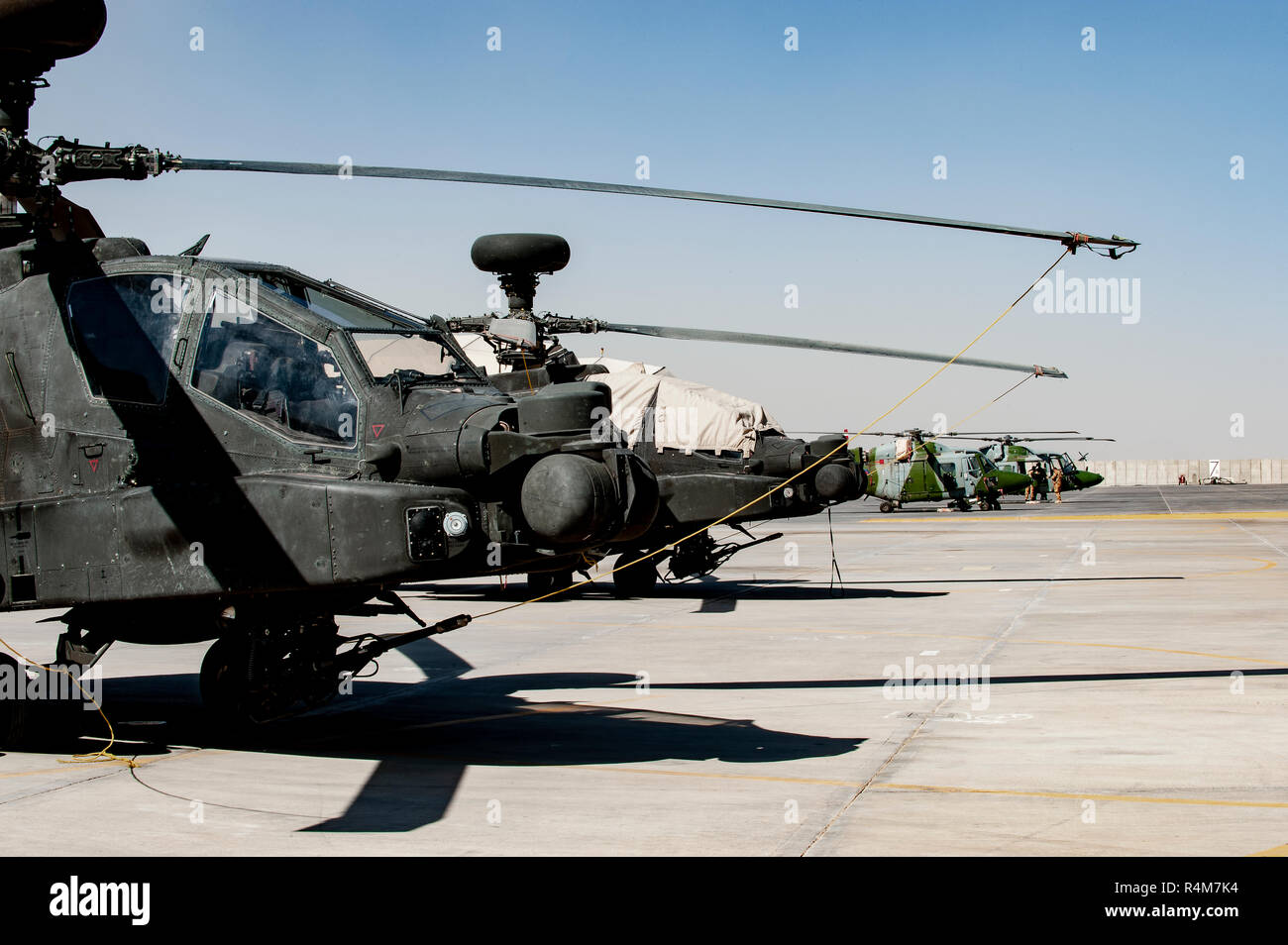 Bastion, Helmand/Afghanistan -Circa 2010 : AH 64 Longbow Apache attack ...