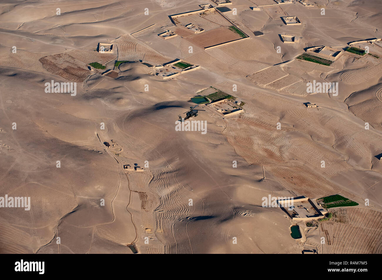 View from the air. Helmand/Afghanistan -Circa 2010 : AH 64 Longbow ...