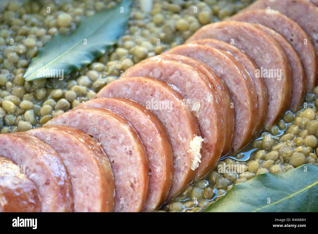 Cotechino slices hi-res stock photography and images - Alamy