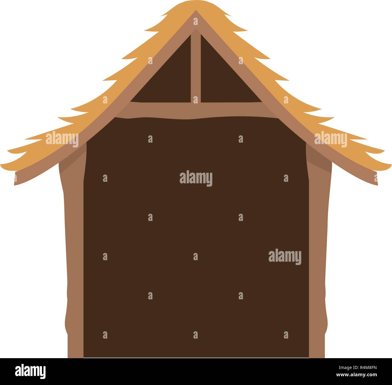 christmas nativity stable cartoon vector illustration graphic design ...