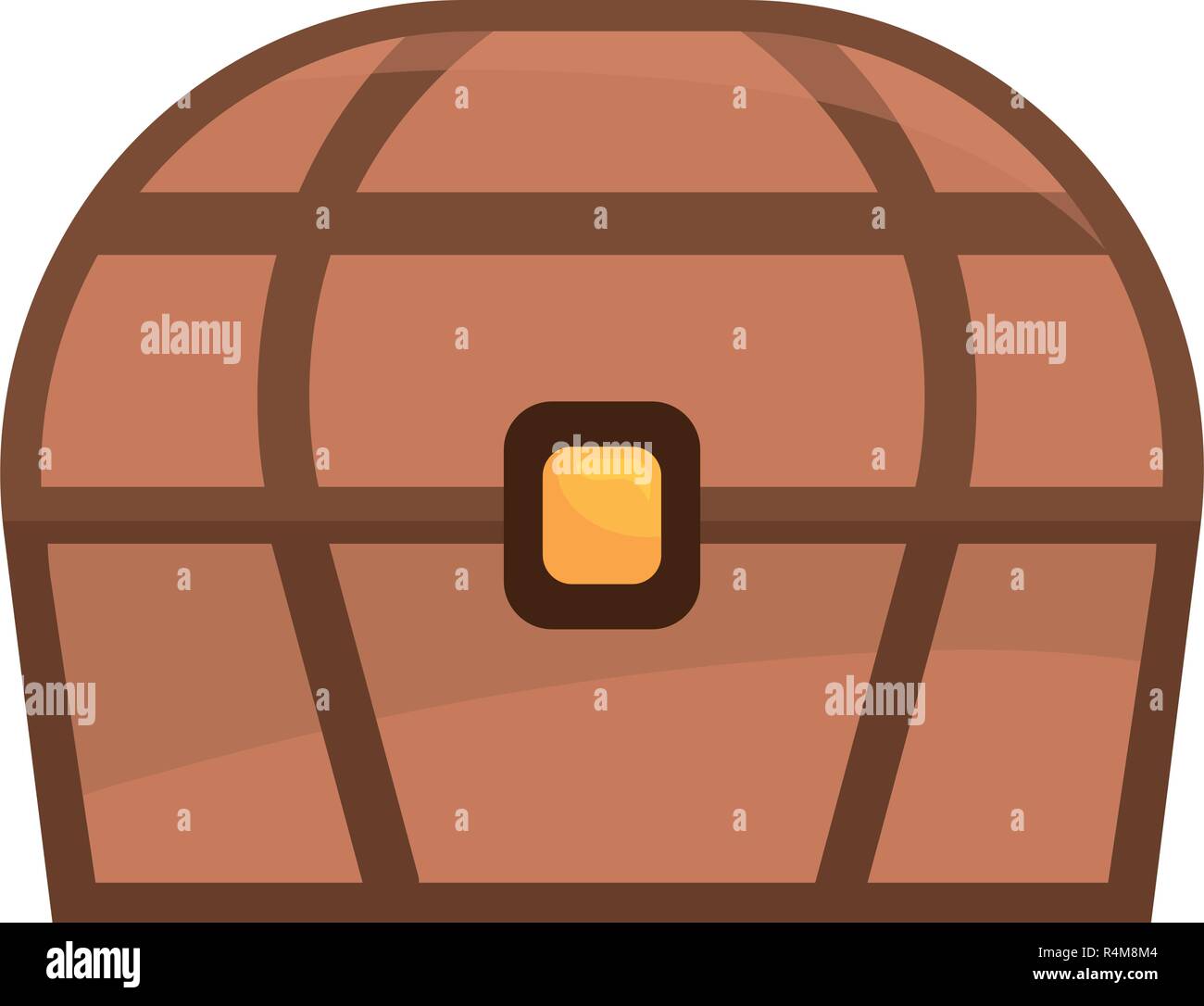 brown chest cartoon vector illustration graphic design Stock Vector ...