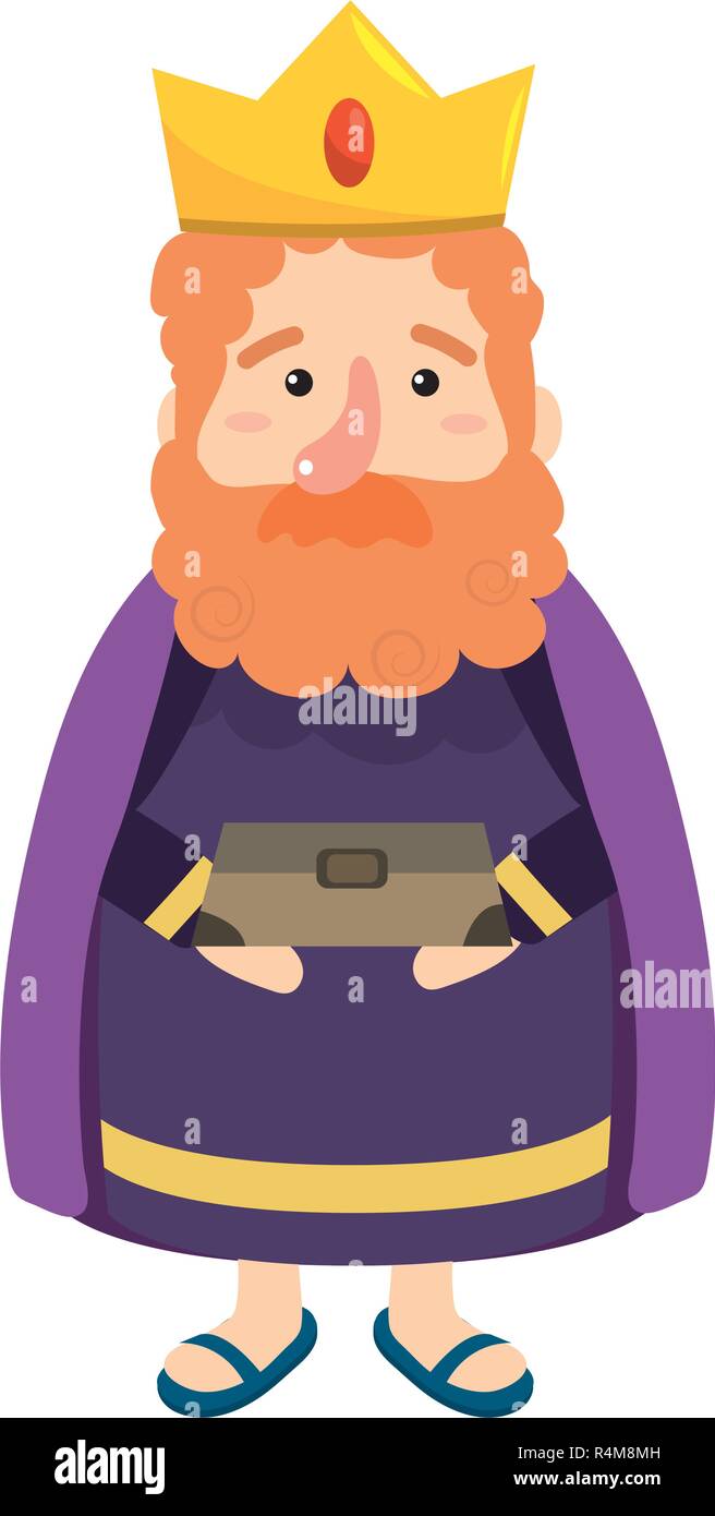 christmas nativity scene wise man body cartoon vector illustration ...