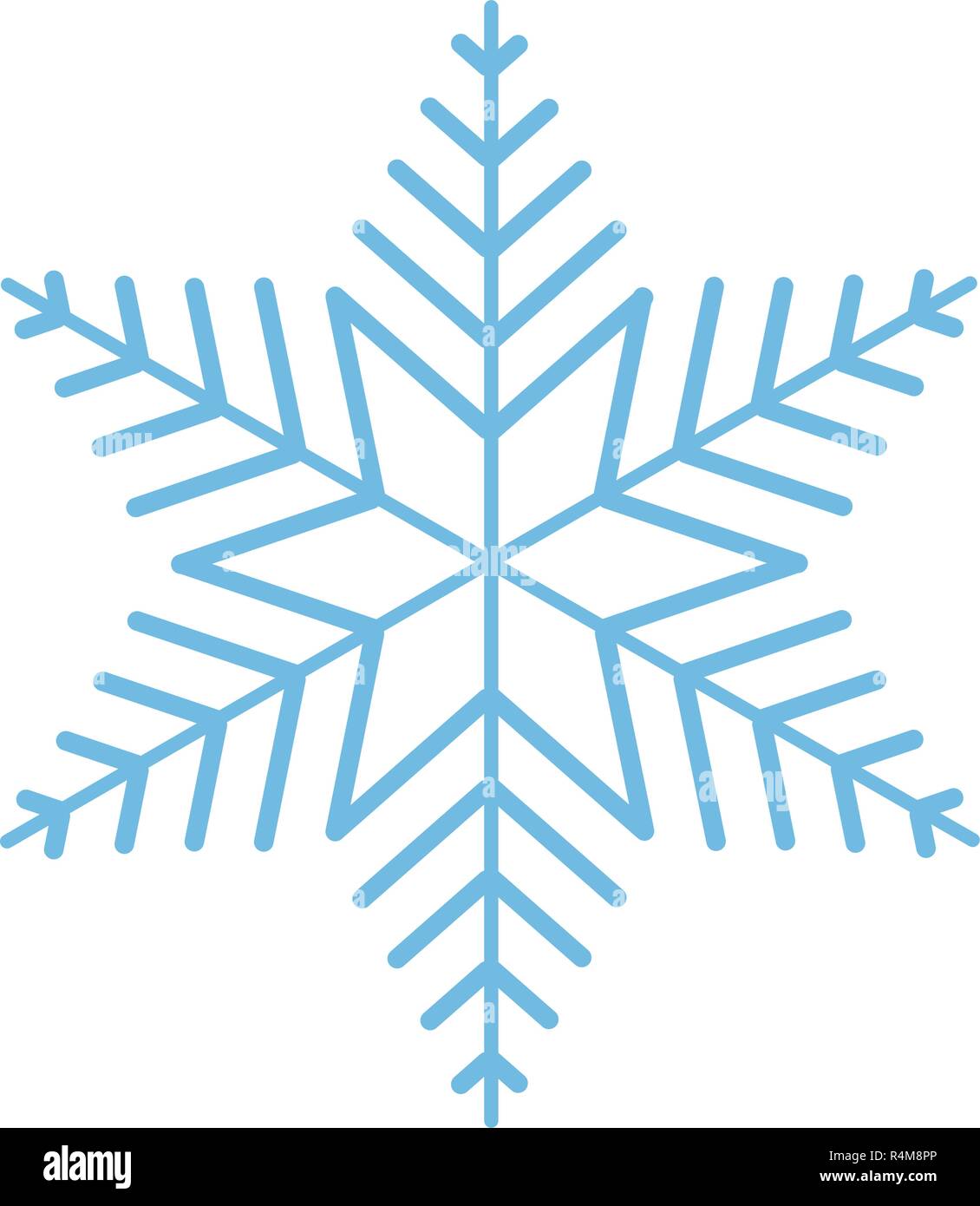 cute snowflake cartoon vector illustration graphic design Stock Vector ...